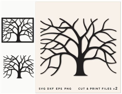 Tree Of Life SVG Tree Cut File Tree Cut Out Tree Dxf Tree Etsy UK