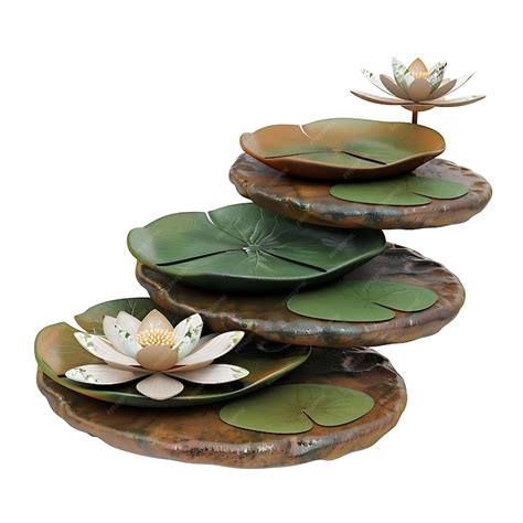 Interlocking Water Lily Pod Podiums With A Natural And Organ Nature