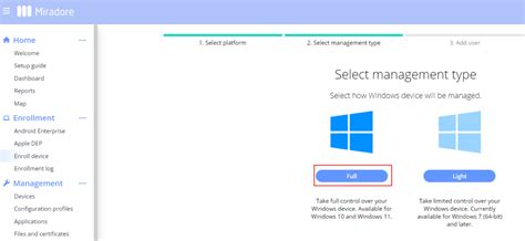 Enrolling Windows 10 11 Devices Full Enrollment Miradore