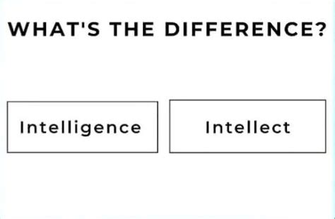 Intelligence And Intellect The Difference Hummed Nuree Posted On The