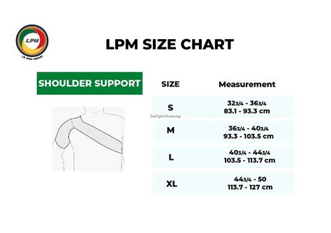 Lpm Neoprene Shoulder Support Lpm738 All Sizes