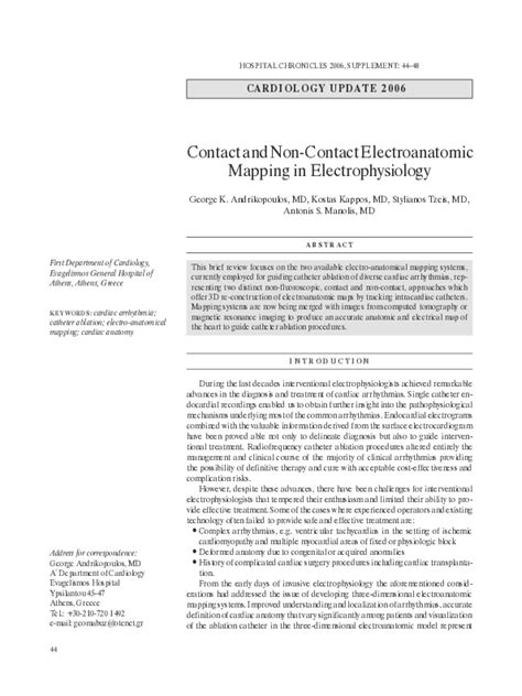 Pdf Contact And Non Contact Electroanatomic Mapping In