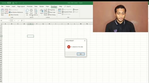 How To Use Msgbox In Excel Youtube