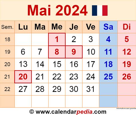 Jour Ferie Mai 2024 Calendrier Hanni Kirsten