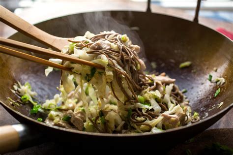 Stir Fried Soba Noodles With Turkey And Cabbage Recipe