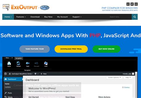 Extoutput 將php程式，封裝成windows應用程式，一點立即就可執行 梅問題．教學網