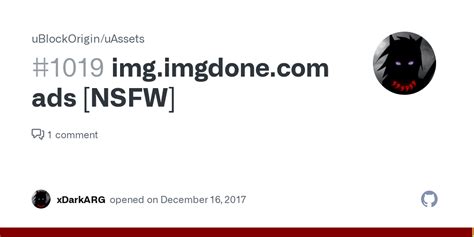 Img Imgdone Com Ads NSFW Issue UBlockOrigin UAssets GitHub
