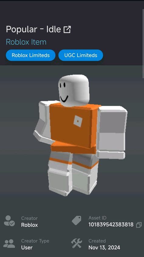 Roblox Idle Animation Codes