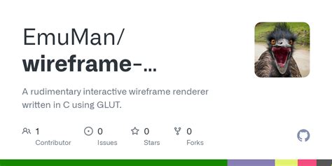 GitHub EmuMan Wireframe Renderer A Rudimentary Interactive Wireframe Renderer Written In C