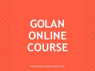 Golang Online Course Presentation Free To Download