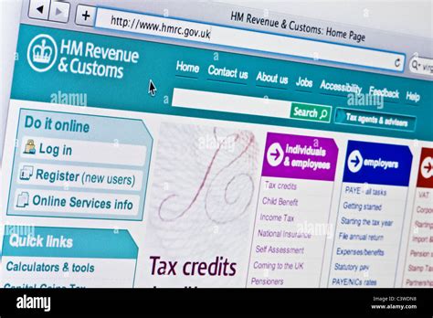 Close Up Of The HMRC Logo As Seen On Its Website Editorial Use Only