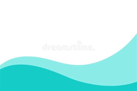Emerald Sea Waves On A White Background Endless Undulating Water Shapes Abstract Background