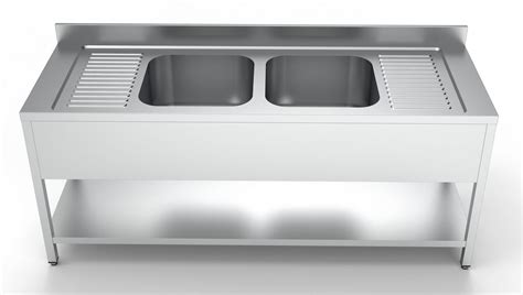 Combisteel Stainless Steel Sink Double Bowl 2000mm Wide 73330870