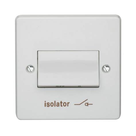 Crabtree 4017 Capital White 6a 3 Pole Isolator Symbol Isolator Switch