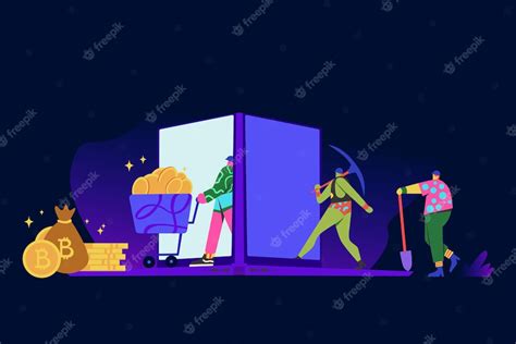 Premium Vector Mining Process