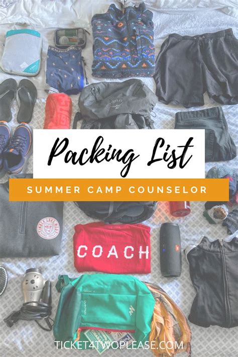 Summer Camp Counselor Packing Guide