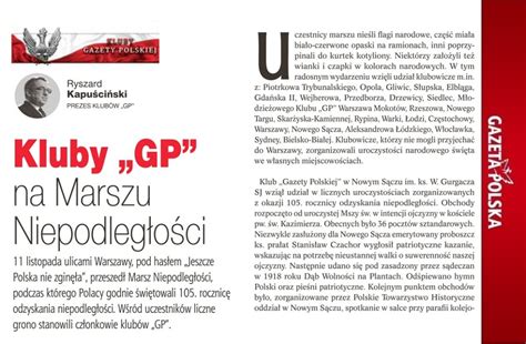 Kluby Gazety Polskiej TYDZIEŃ W KLUBACH GAZETY POLSKIEJ Kluby GP