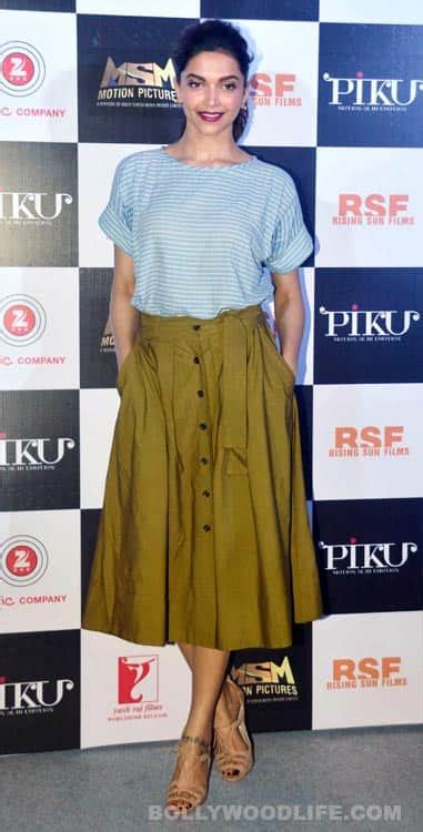 Deepika Padukones Piku Trailer Launch Look Is Everything Summer