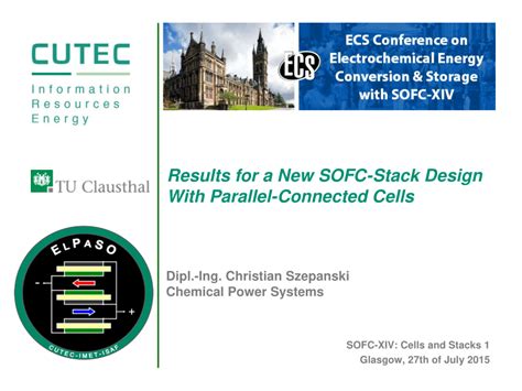 Pdf Results For A New Sofc Stack Design With Parallel Connected Cells
