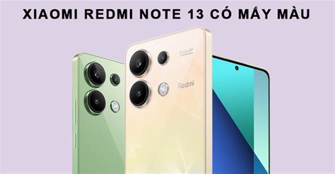 Xiaomi Redmi Note có mấy màu