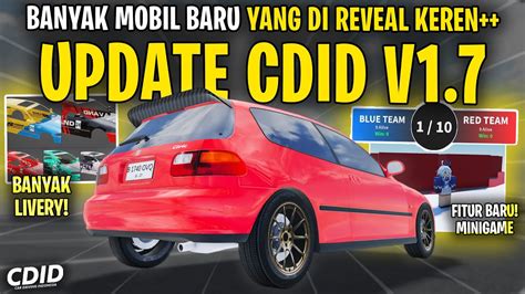 ADA EVENT TERBARU MINIGAME DI CDID UPDATE V LIVERY ANIME Car Driving Indonesia Roblox