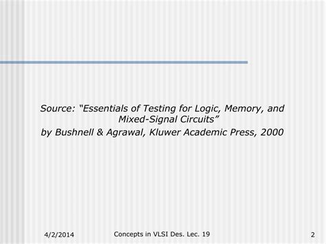 Ppt 332479 Concepts In Vlsi Design Lecture 19 Introduction To