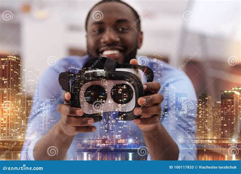 Close Up Of Glasses For Virtual Reality Stock Image Image Of Male