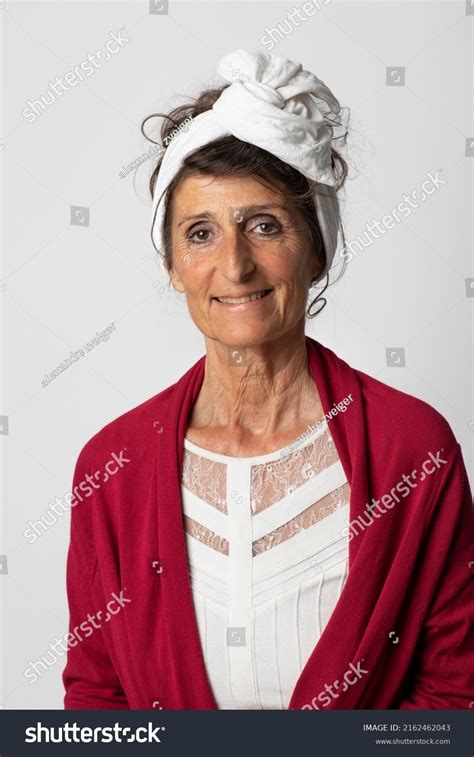 Old Wrinkly Tan Woman