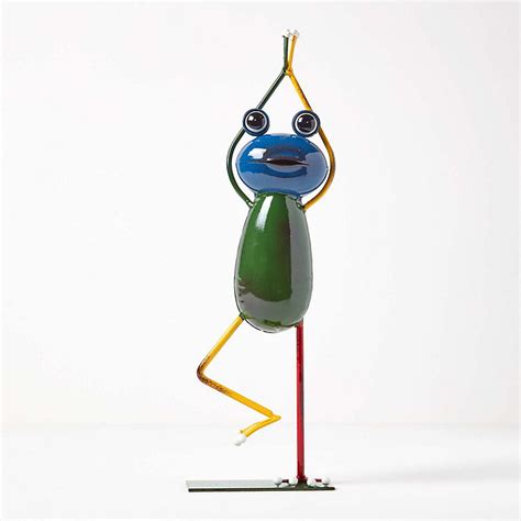 Homescapes Metal Tree Pose Yoga Frog 43 Cm Tall Diy At Bandq