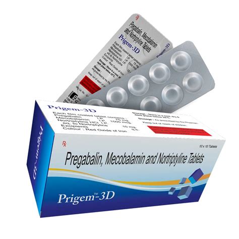 Pregabalin Mecobalamin Nortriptyline Tablets 75 Mg At ₹ 2600 Box In Vadodara