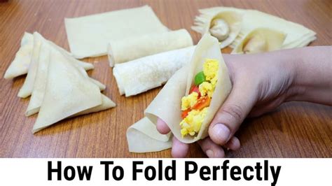 Samosa Folding Techniques How To Fold Samosa Roll Wonton Perfectly
