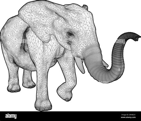 Elephant Vector Isolated On White Background A Vector Illustration Of An Elephant Stock Vector