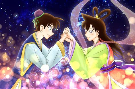 名探偵コナン 七夕 ヨーデルのイラスト Pixiv イラスト 新蘭 七夕