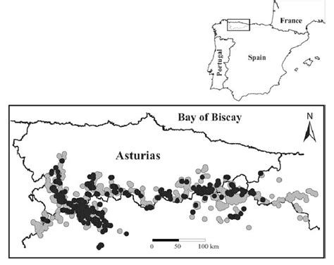 Approximate Area Of Occupancy See Storch 2000b For Criteria Of