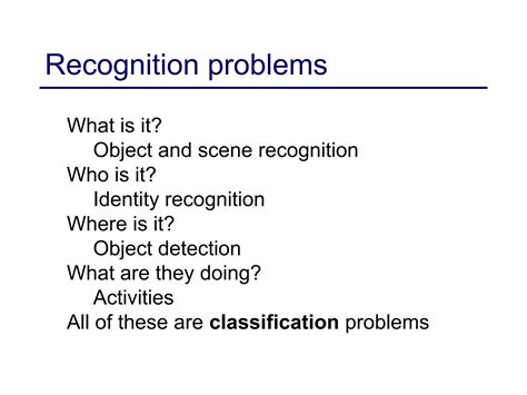 Lecture Computer Vision Face Recognition PDF