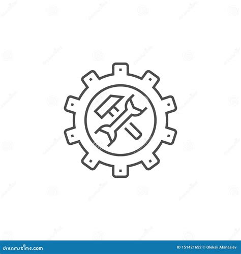 Technical Support Line Icon Stock Vector Illustration Of Pictogram
