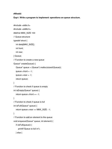 Data Structures Using C Pdf Queue Abstract Data Type Computing
