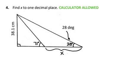 Solved 4 ﻿find ﻿x ﻿to One Decimal Place Calculator
