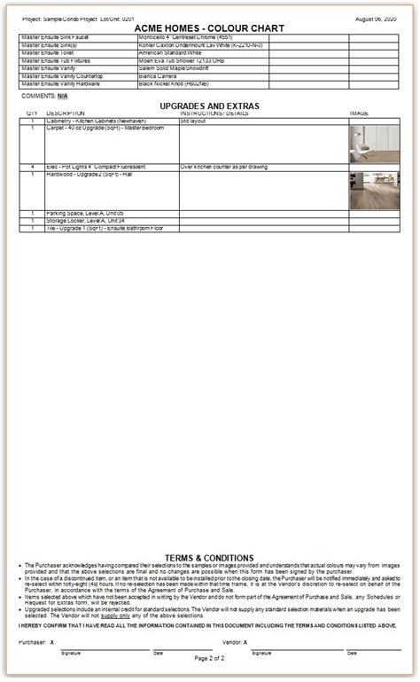 H O M E S Sample Document Colour Chart With Images