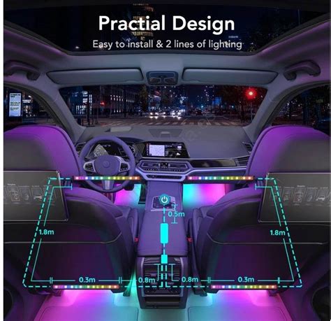 Govee Tiras LED Inteligentes Para Coches RGBIC Lampamania