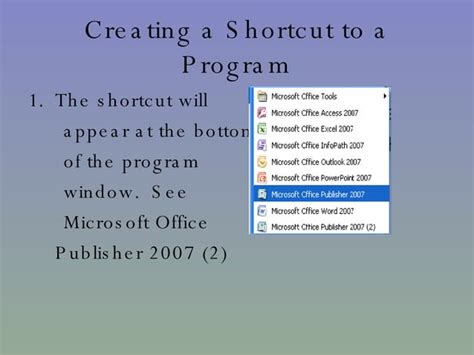 how to create shortcuts ppt