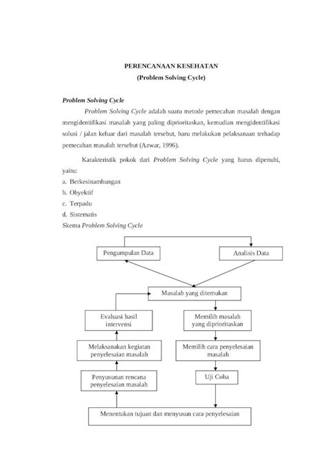 DOC Problem Solving Cycle DOKUMEN TIPS