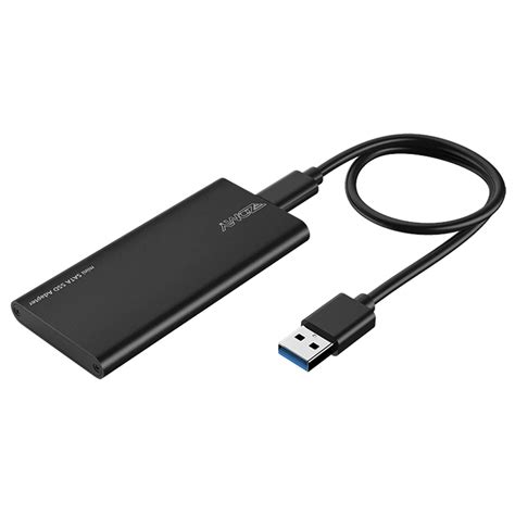 Zomy msata para usb 3 1 tipo c ssd caso de alumínio portátil 3 3 3 5