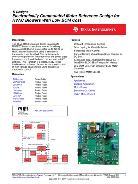 Bldc Controller Ecm Pdf Electric Motor Logic Gate