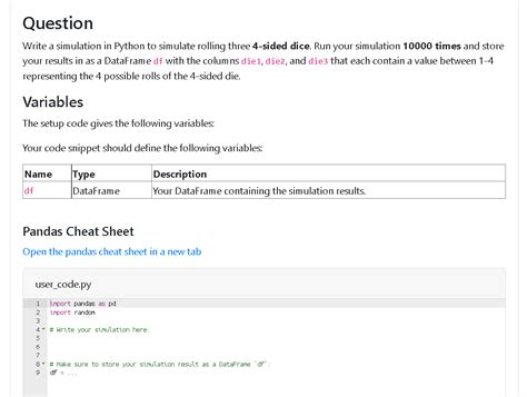 Solved Question Write A Simulation In Python To Simulate Chegg