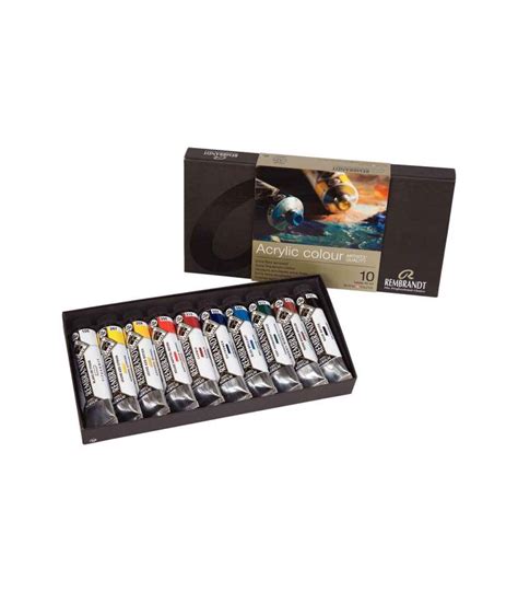 Σετ 10 Ακρυλικά Χρώματα 40ml Acrylic Basic Set Rembrandt Art And Colour