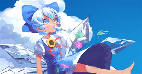 Chirno Touhou Tanned Cirno 日焼けしたチルノ Pixiv