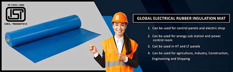 Buy Global Premium Electrical Insulation Rubber Mat11kv Class B 1 Mtr