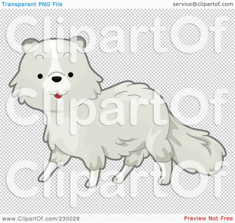 Royalty Free Rf Clipart Illustration Of A Cute Arctic Fox By Bnp