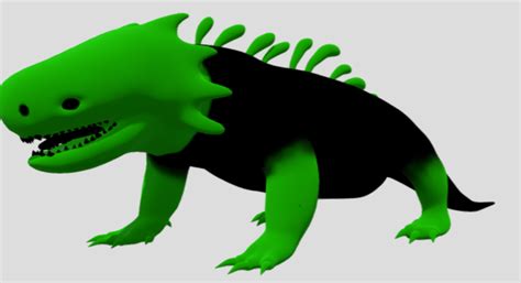 Green Lizard Rain World By Rainworldfan Download Free Stl Model